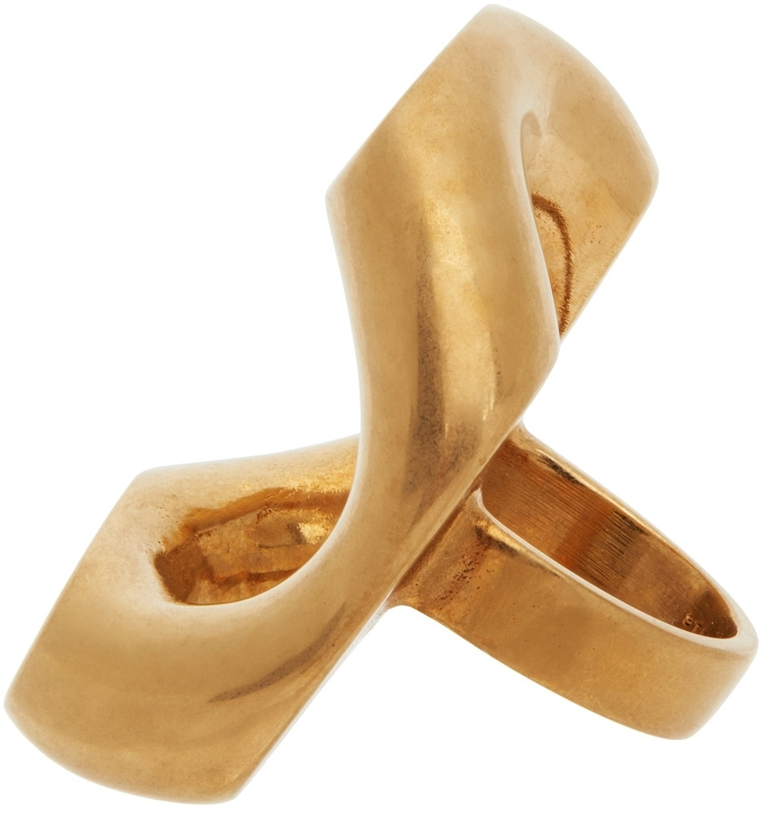 Stella McCartney Gold Chain Link Ring Stella McCartney
