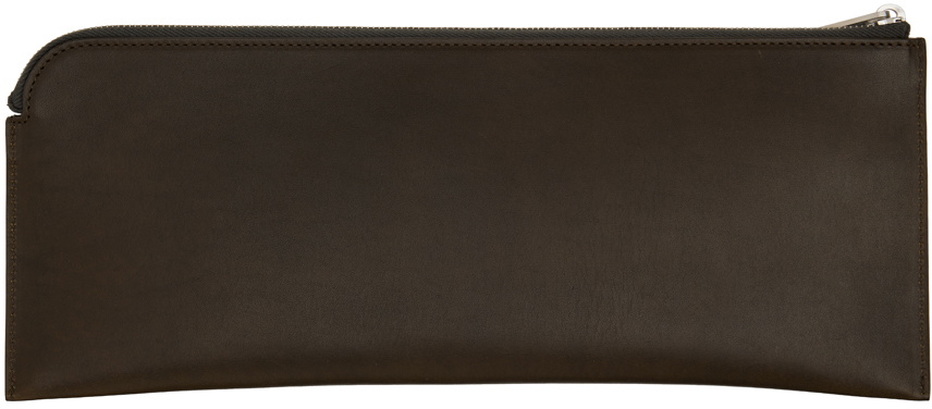 Rick Owens Brown Porterville Invite Envelope Wallet Rick Owens