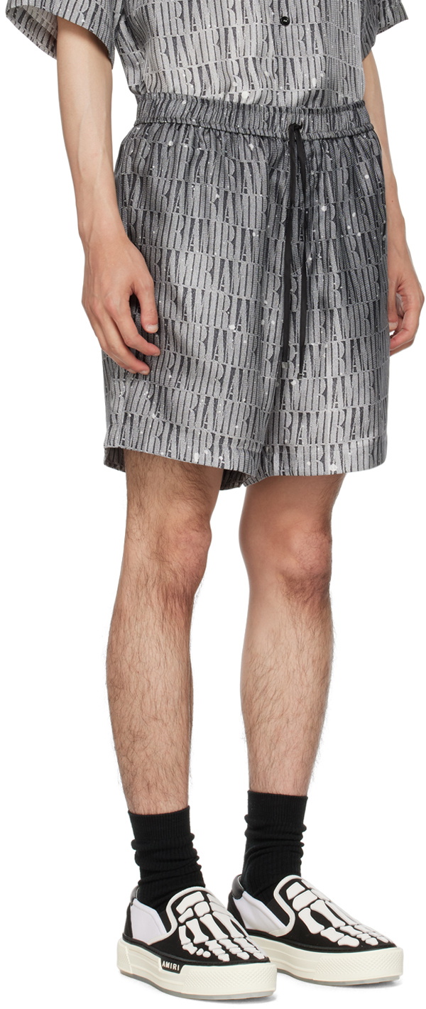 AMIRI Gray Gradient Shorts Amiri