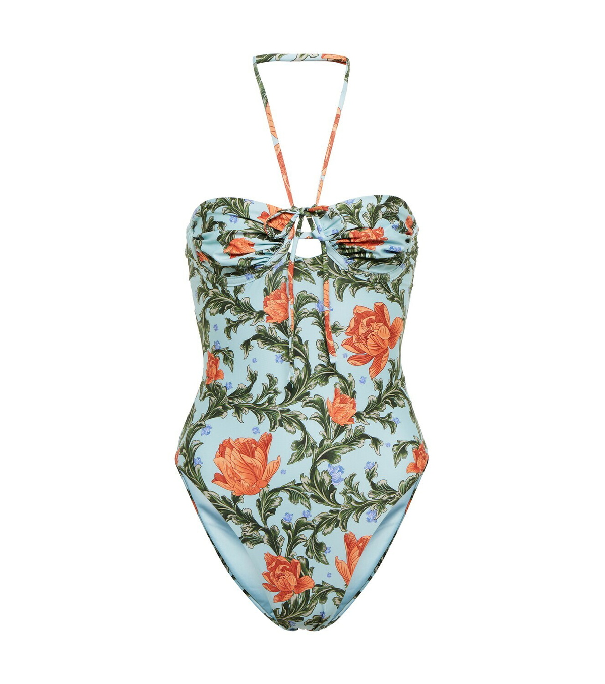 Agua by Agua Bendita Peonia floral halterneck swimsuit Agua by Agua Bendita