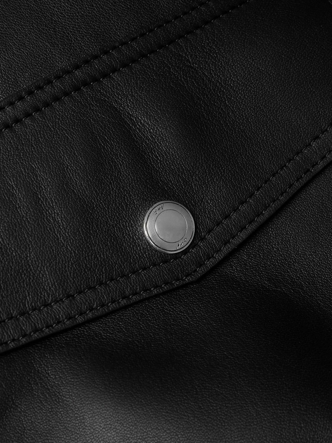 Mr P. - Leather Blouson Jacket - Black Mr P.