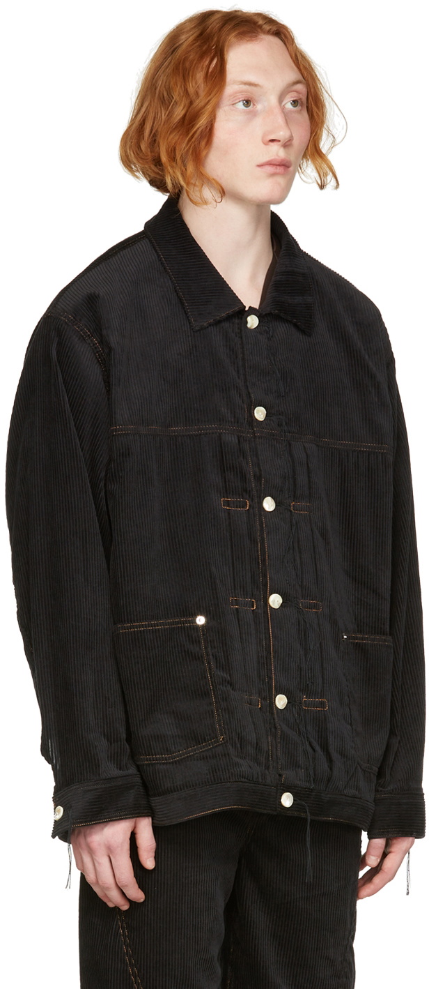 JieDa Black Cotton Jacket JieDa