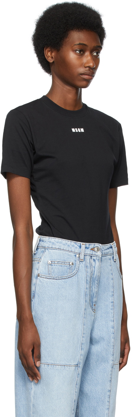 MSGM Black Logo Bodysuit MSGM