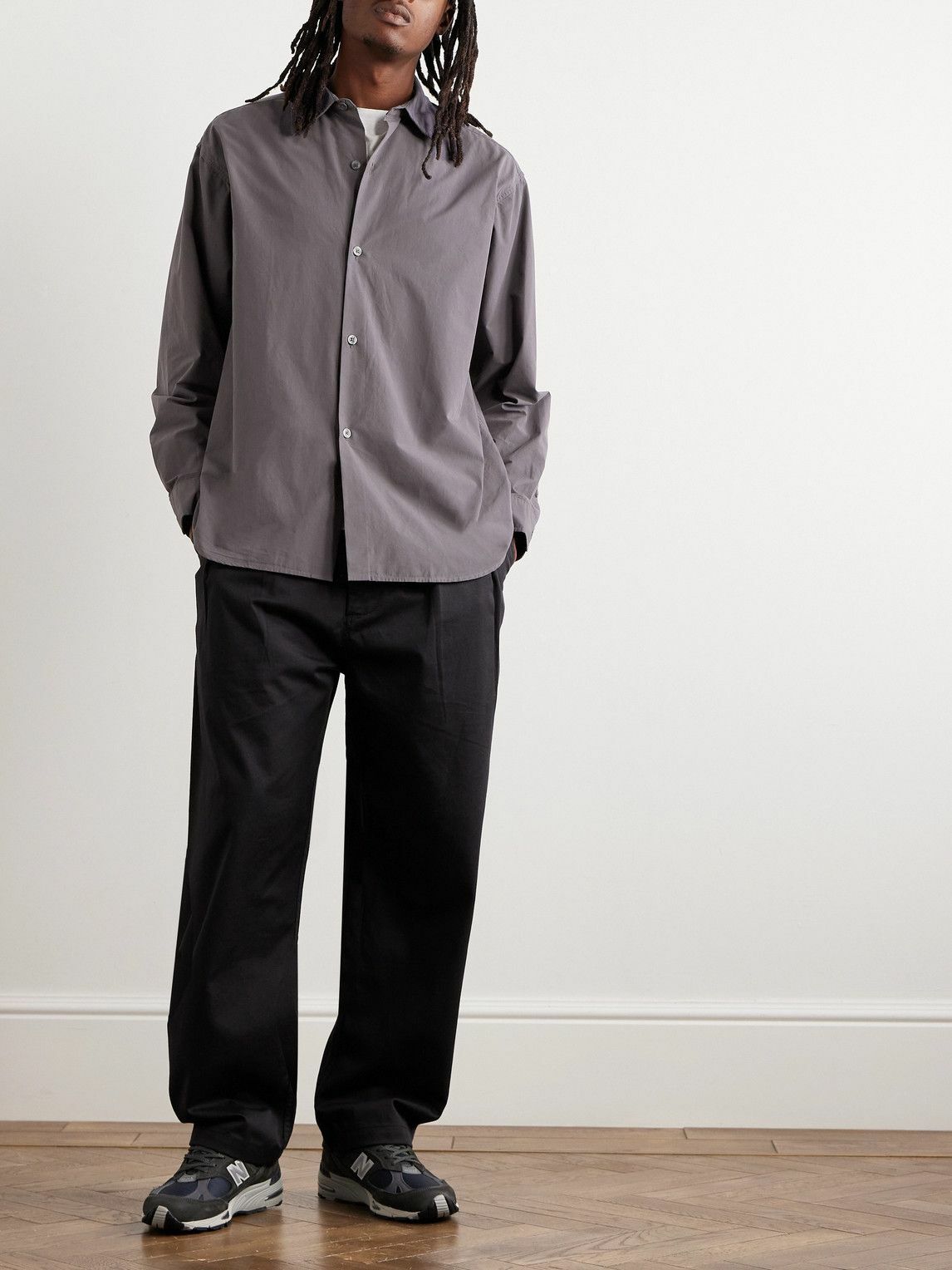 mfpen - Generous Organic Cotton Shirt - Gray mfpen