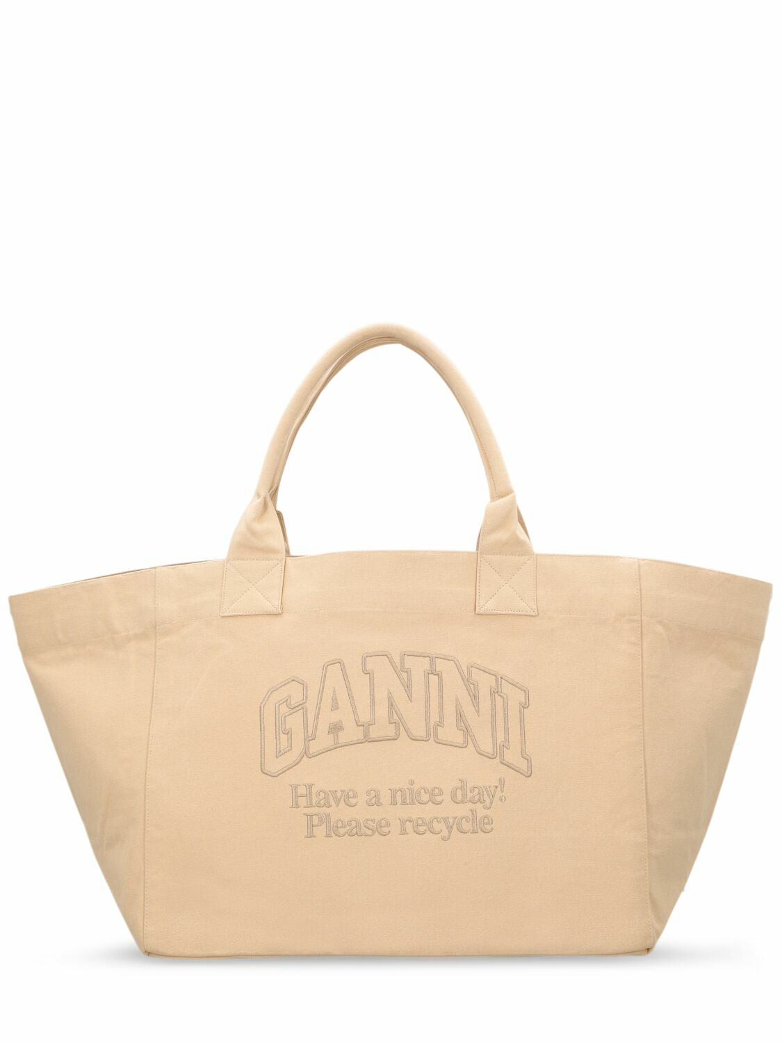 GANNI Xxl Canvas Shopping Bag GANNI