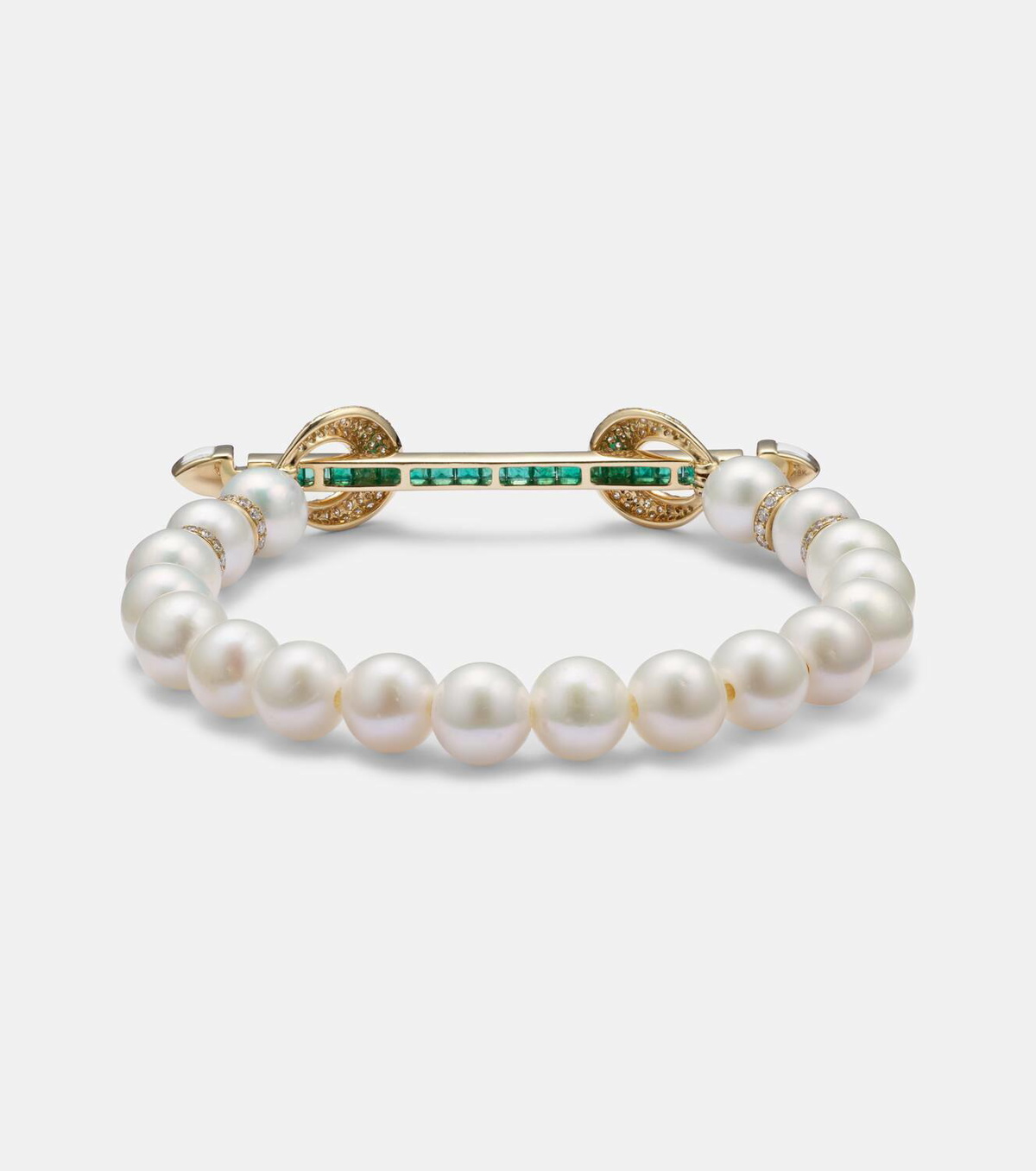 Ananya Chakra 18kt gold bracelet with gemstones Ananya