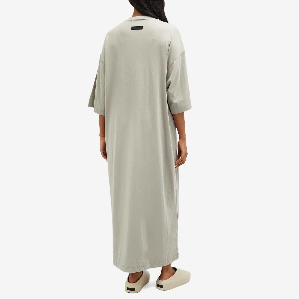 Fear of God ESSENTIALS Women's 3/4 Sleeve Dress in Seal Fear Of God ...