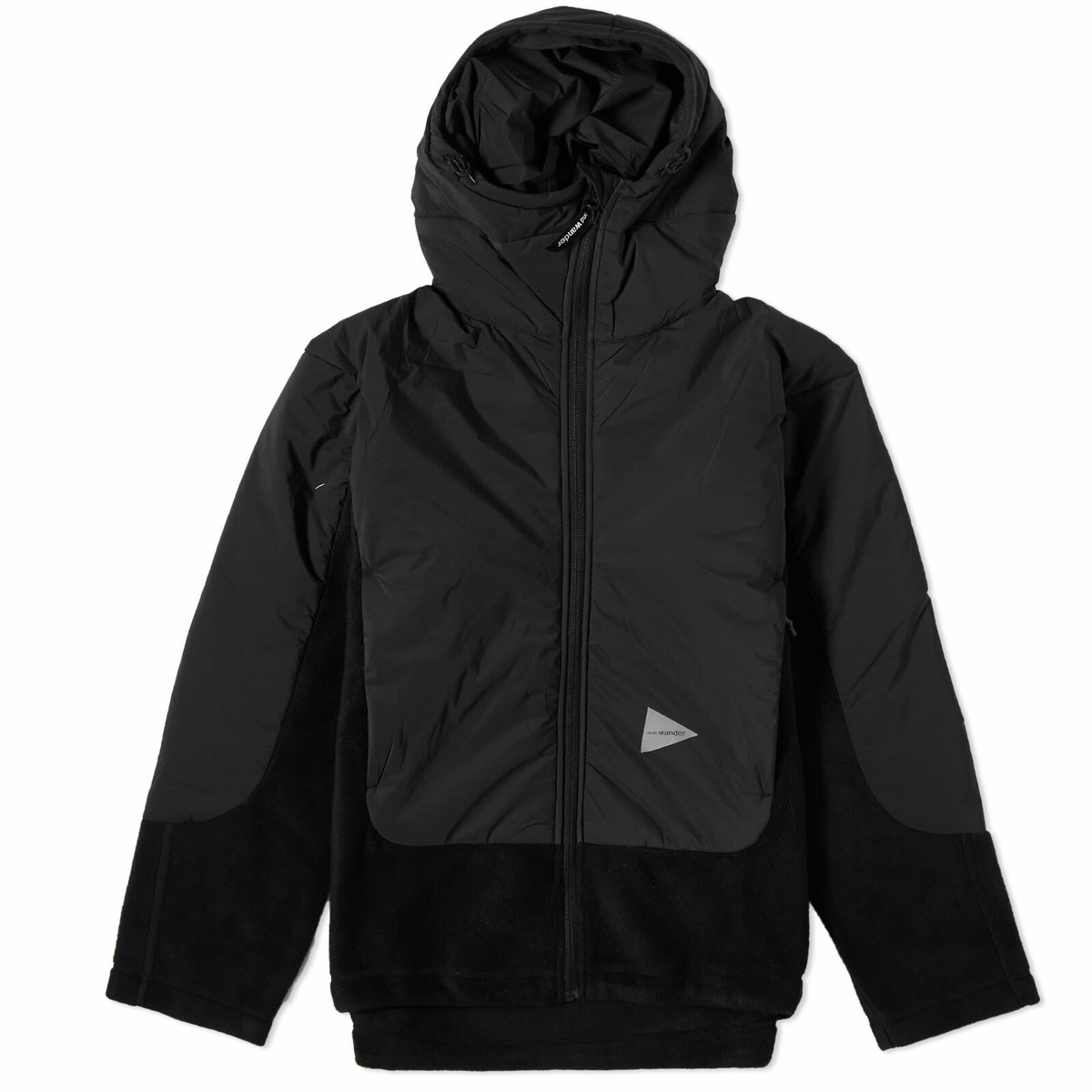 And Wander Men's Top Fleece Jacket in Black and Wander