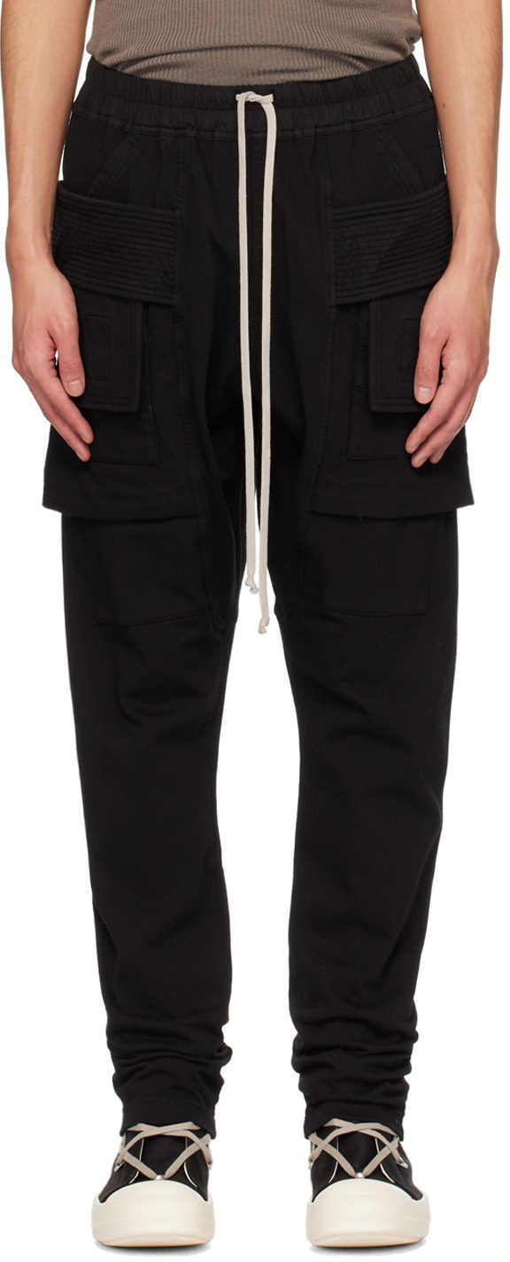 Rick Owens DRKSHDW Black Creatch Cargo Pants Rick Owens Drkshdw
