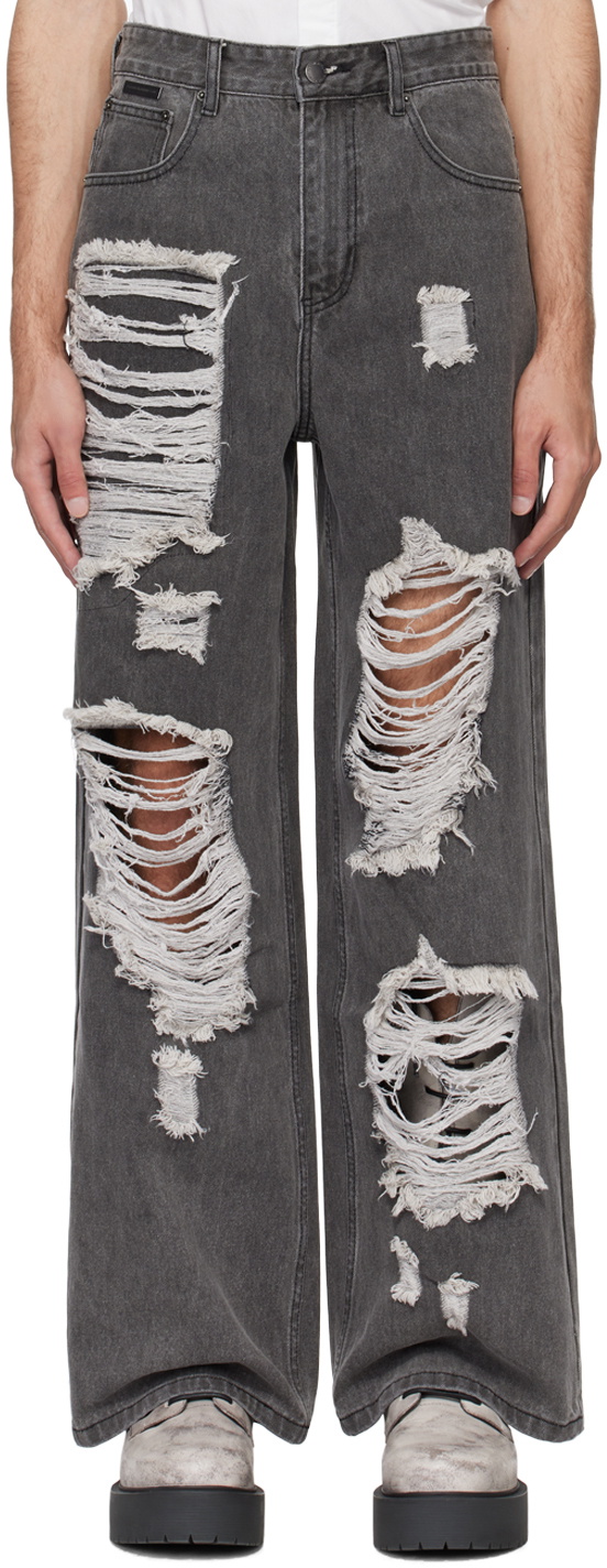 Stolen Girlfriends Club Black Destroyed Jeans Stolen Girlfriends Club