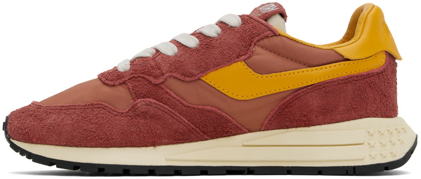 AUTRY Red & Orange Reelwind Low Sneakers Autry