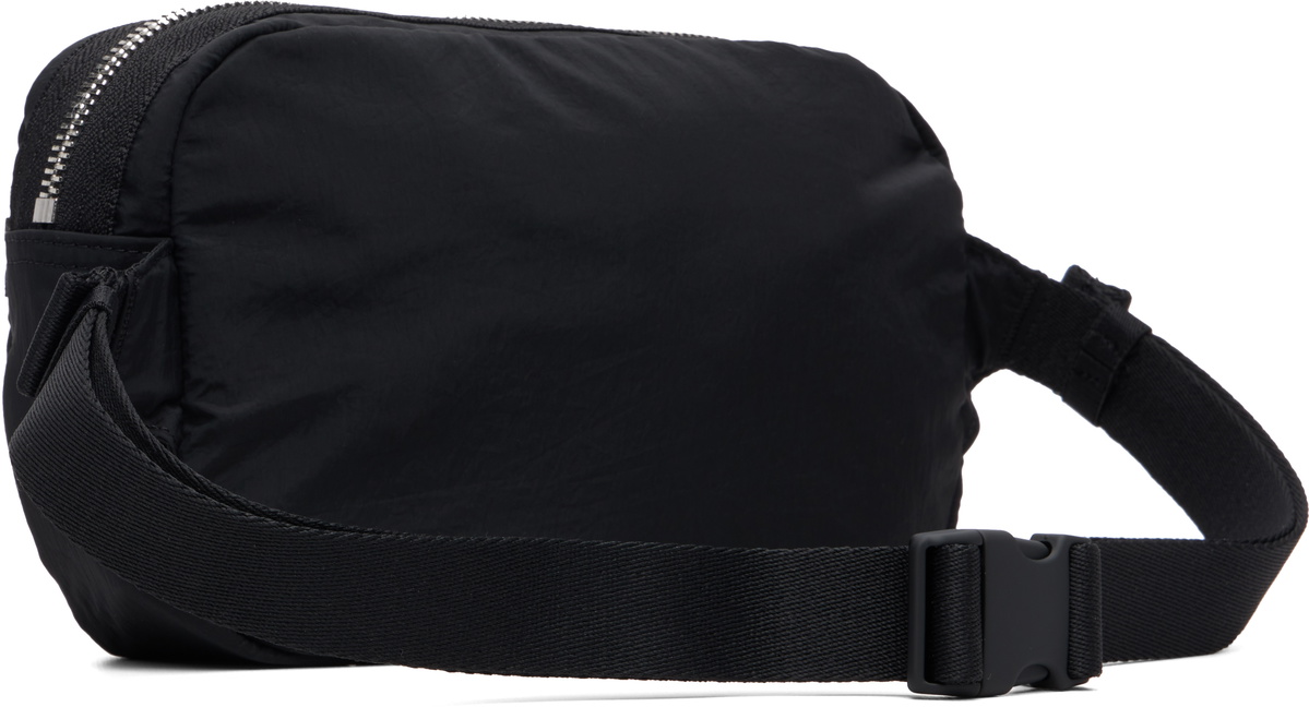 Stone Island Black 9200016 Coated Nylon Metal ECONYL Belt Bag Stone Island