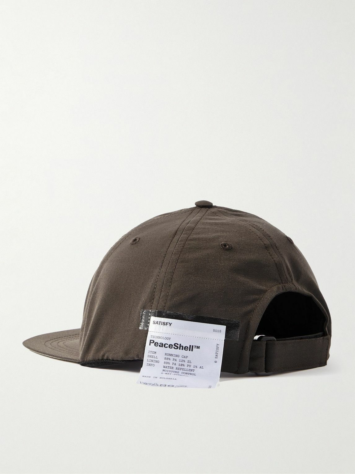 Satisfy - Logo-Embroidered Peaceshell™ Cap - Brown Satisfy