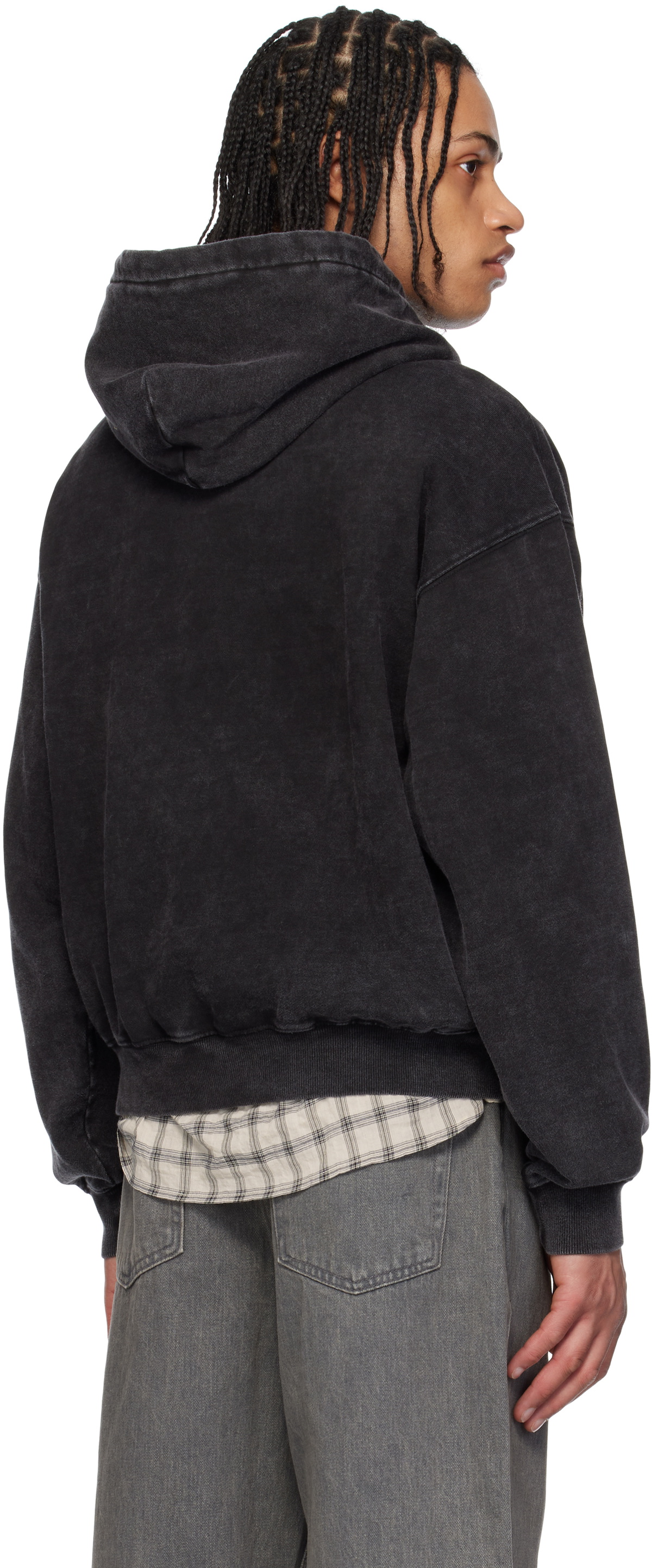 COOR Gray Garment Dyeing Essential Hoodie COOR