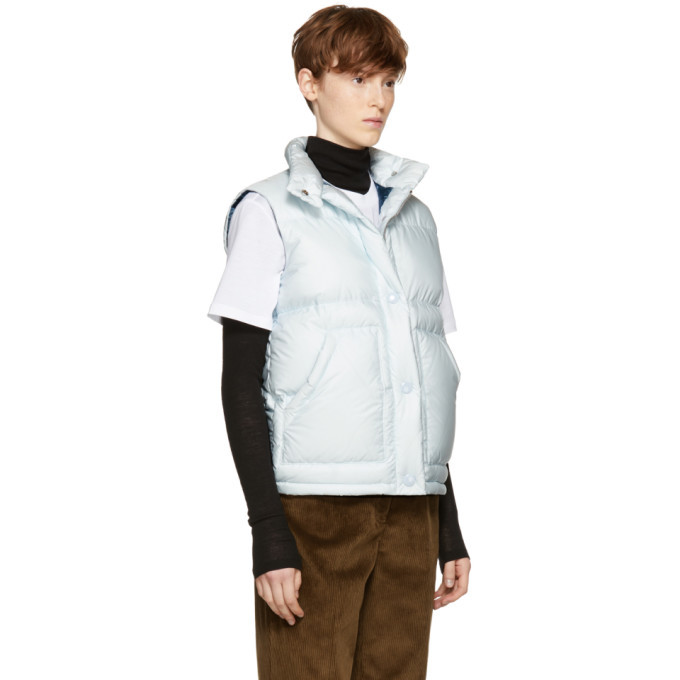 Prada Blue Down Puffer Vest Prada