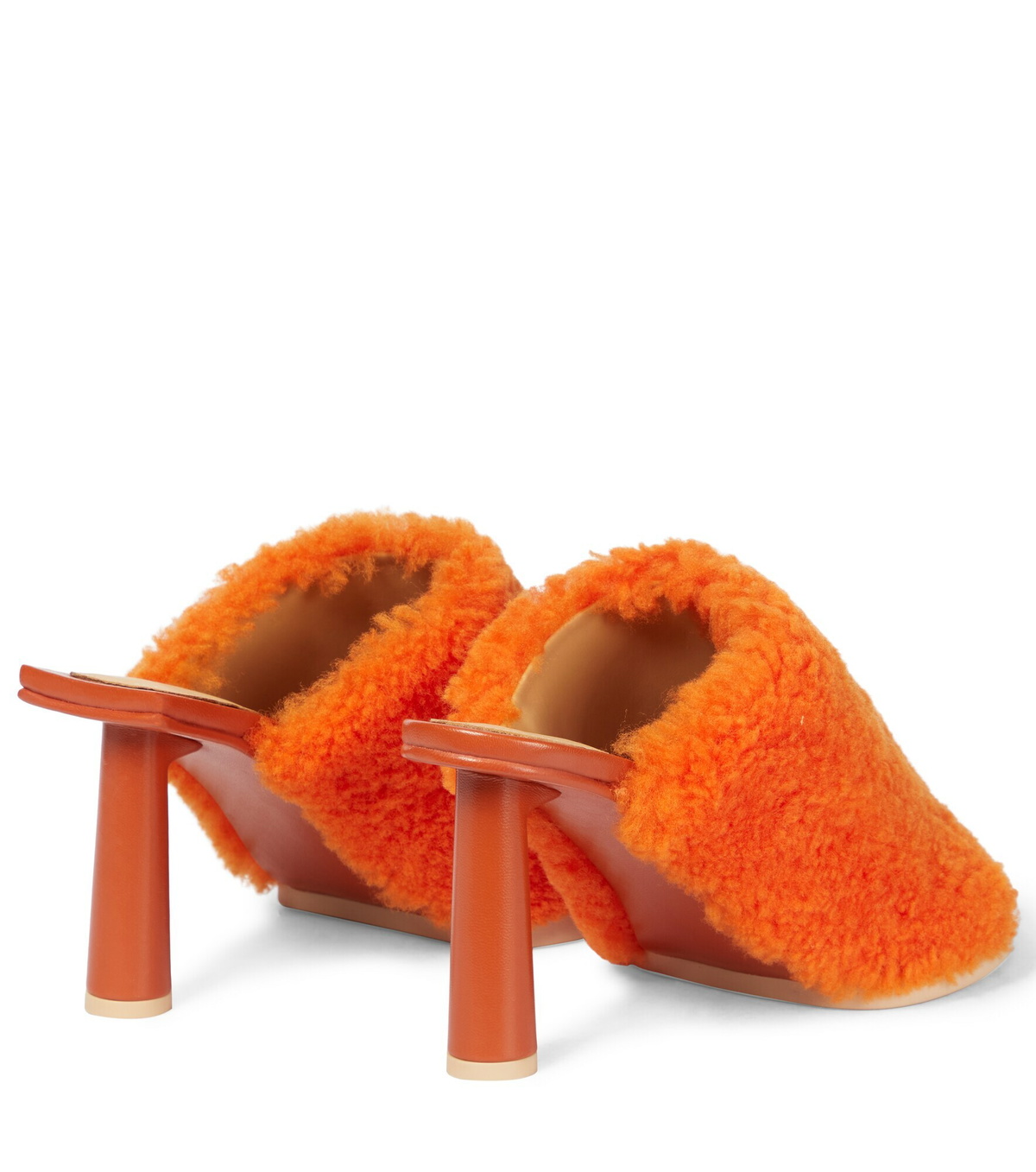 Jacquemus - Les Mules Carrés Ronds shearling sandals Jacquemus
