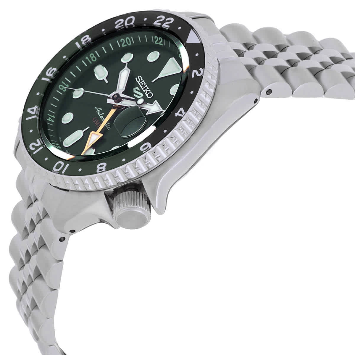 Seiko 5 Sports SKX GMT Automatic Green Dial Mens Watch SSK035 Seiko