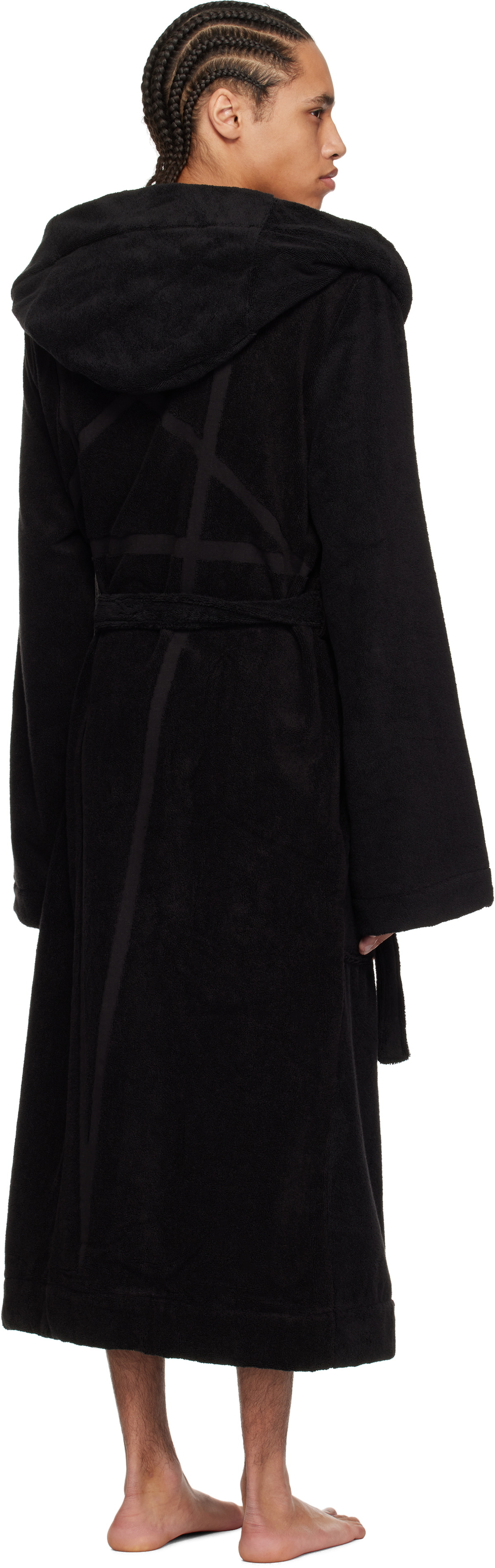 Rick Owens Black Beach Bathrobe Rick Owens