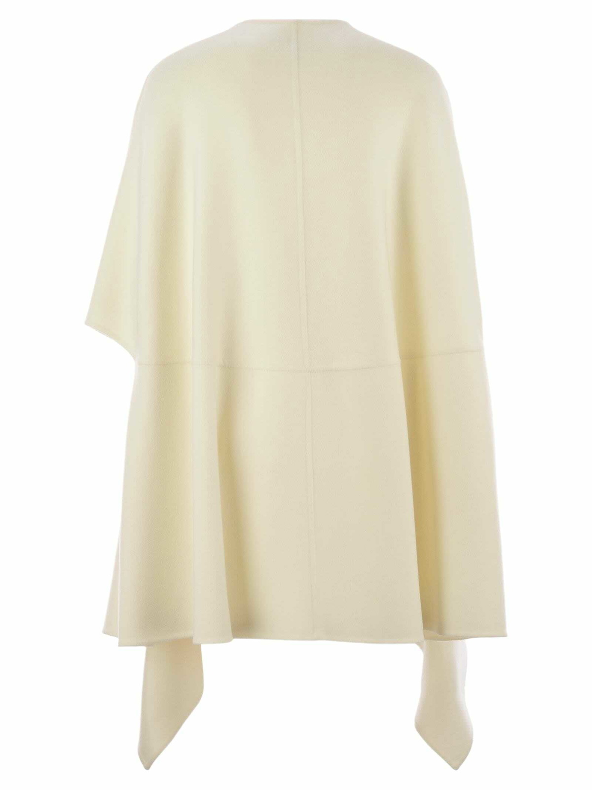 Fabiana Filippi Double Cashemere Coat With Jewelled Button Fabiana Filippi