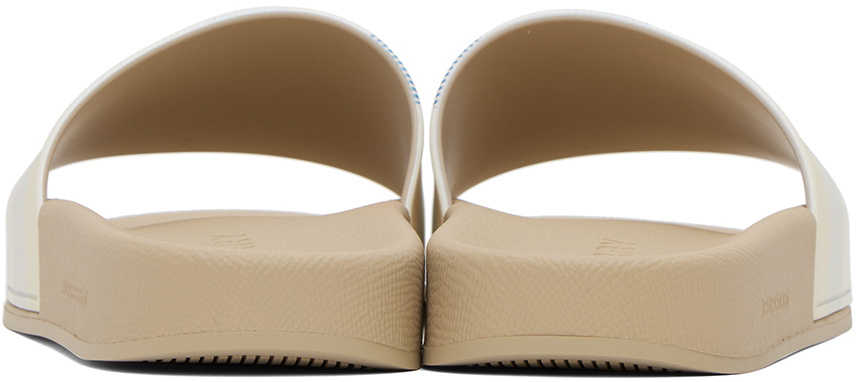 Burberry Blue Check Slides Burberry