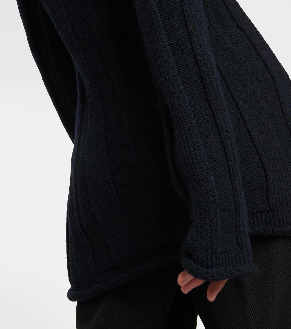 The Row Ribbed-knit wool sweater The Row