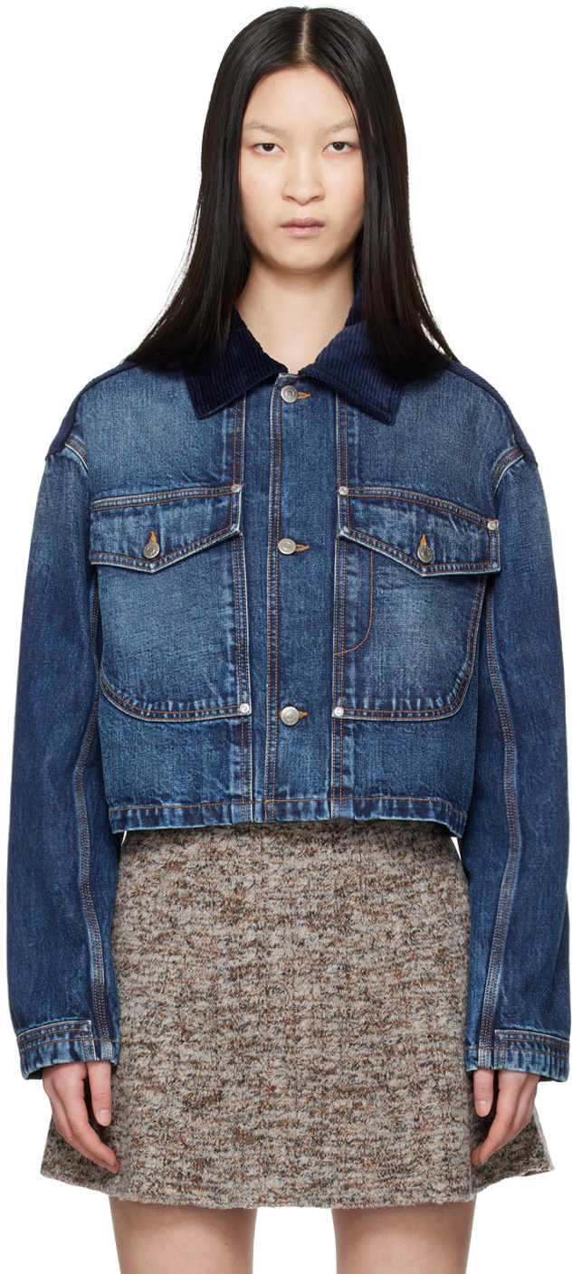 Stella McCartney Blue Collar Denim Jacket Stella McCartney