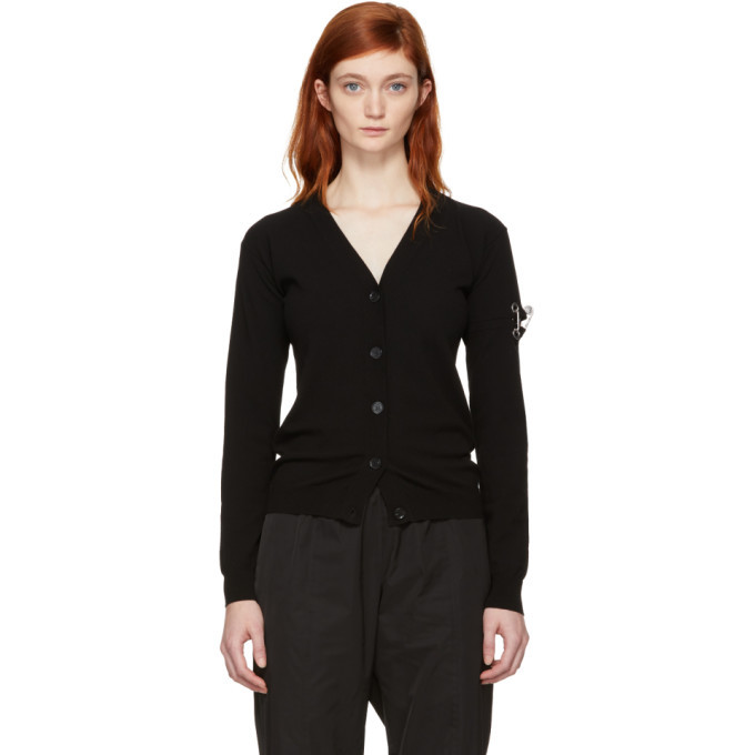 Versus Black Safety Pin Cardigan Versus