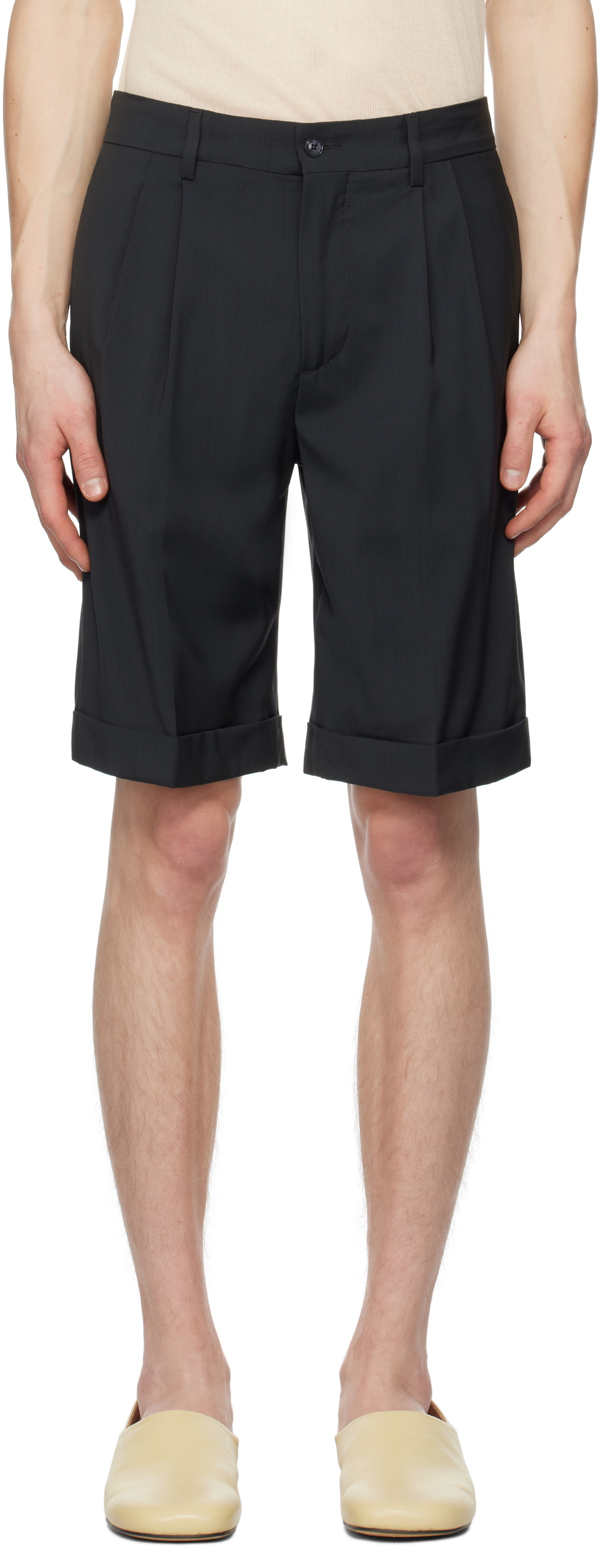 Barena Gray Scandola Tropical Shorts Barena