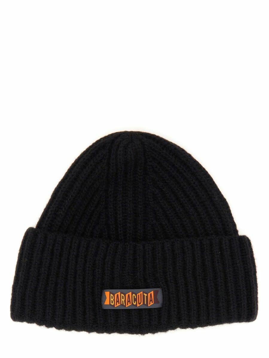 Baracuta Beanie Hat With Logo Patch Baracuta