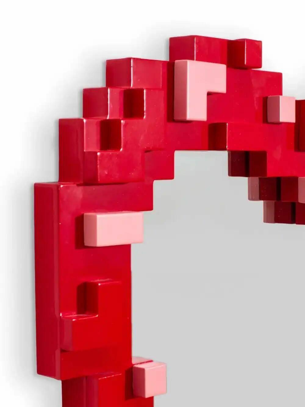 Seletti Red Pixel Mirror Seletti