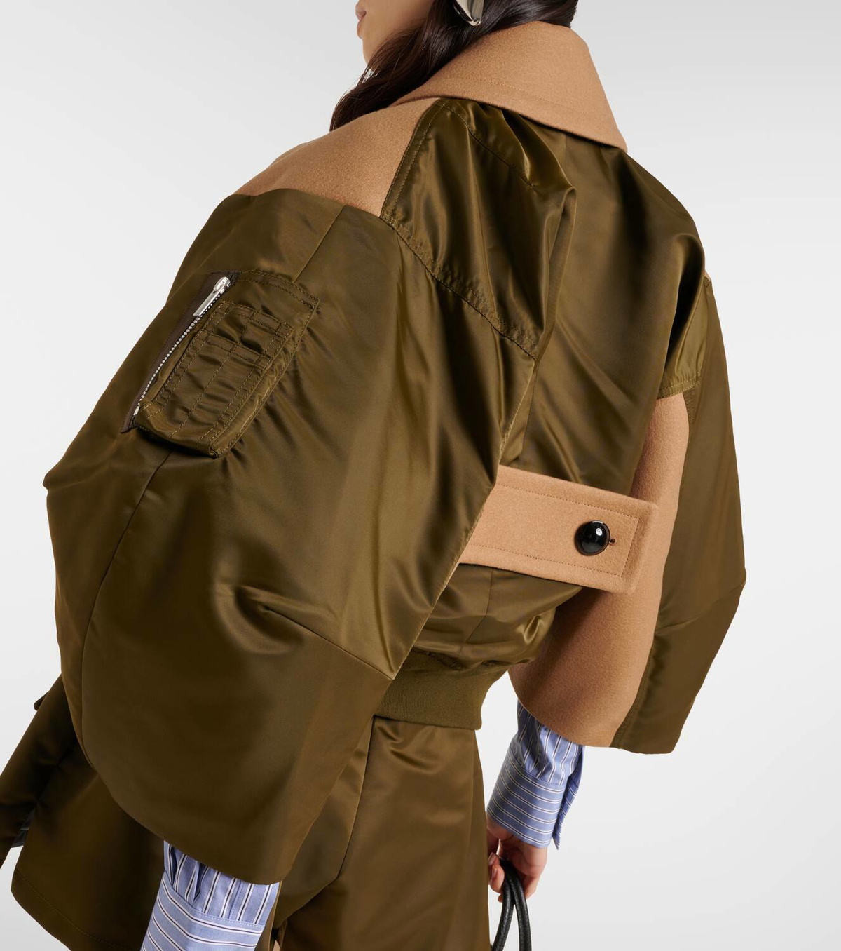Sacai Wool and twill jacket Sacai