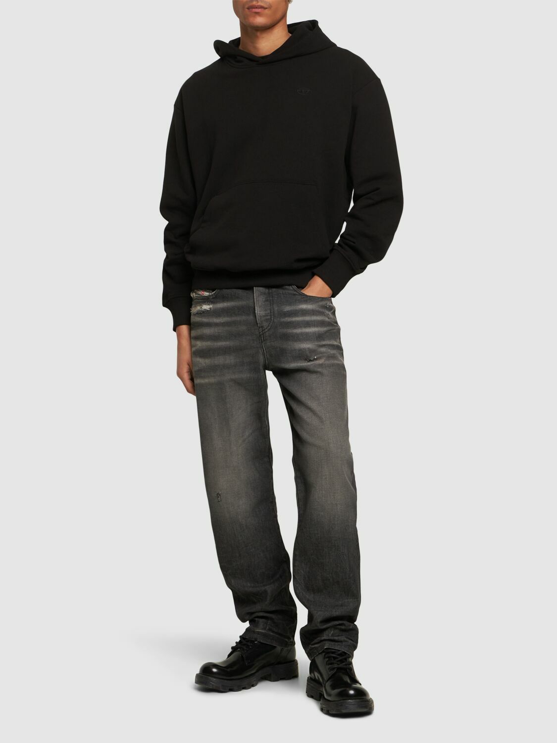DIESEL - D-viker Faded Cotton Denim Jeans Diesel