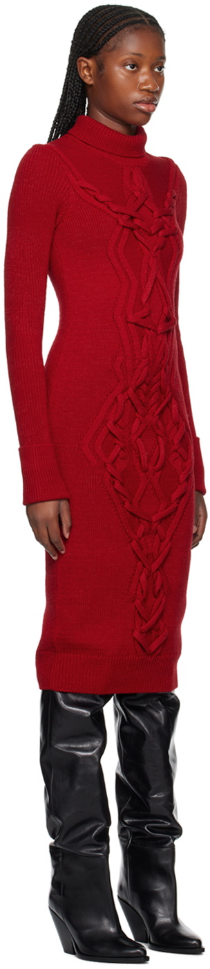 Isabel Marant Red Adrienne Midi Dress Isabel Marant