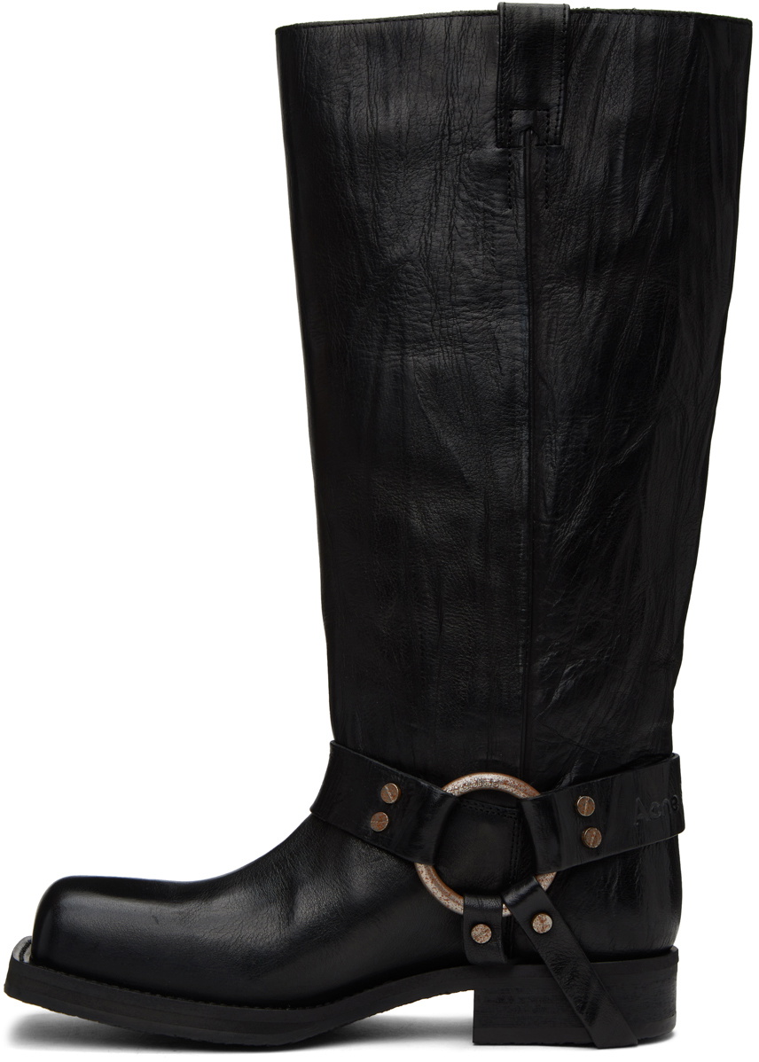 Acne Studios Black Buckle Boots Acne Studios