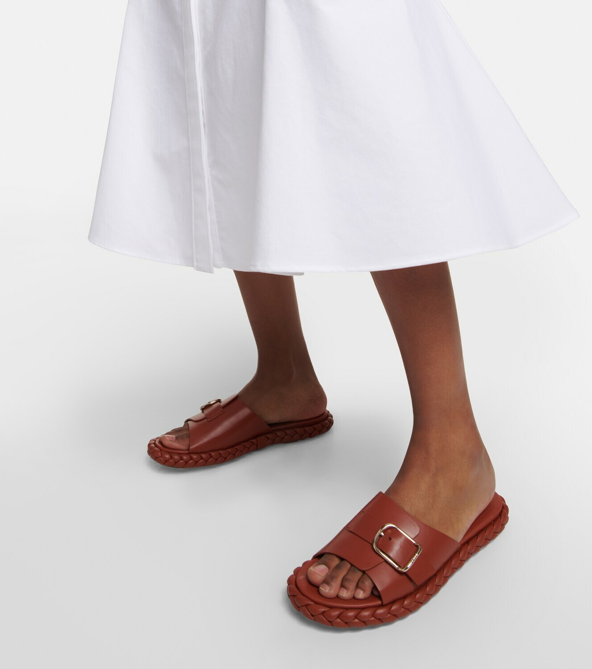 Chloe - Pip leather slides Chloe