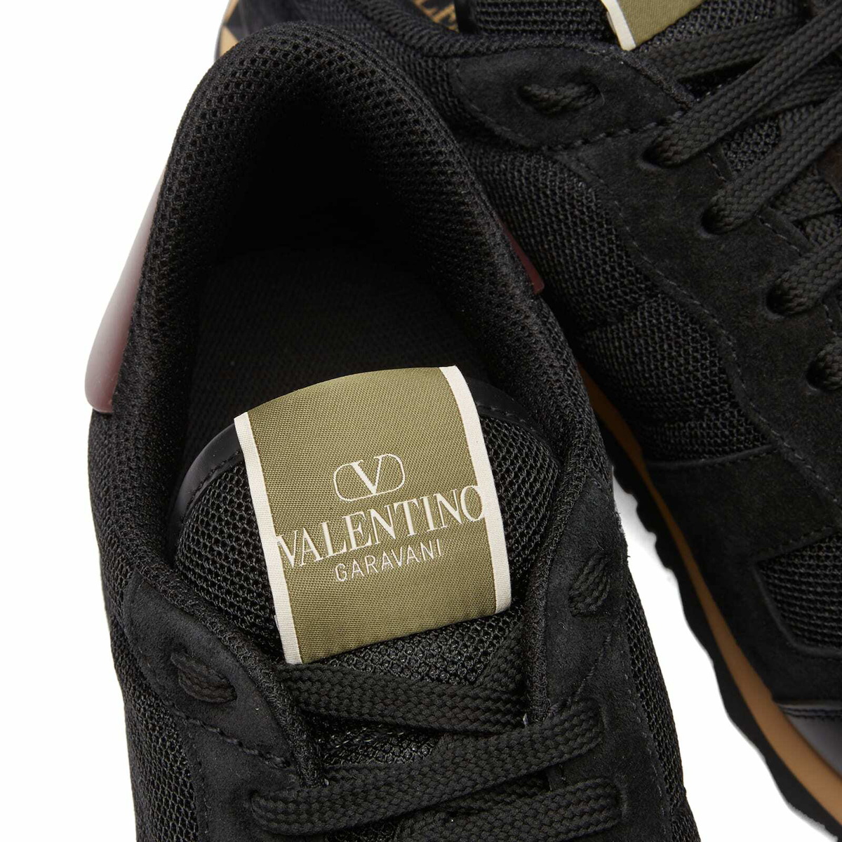 Valentino Men's Rockrunner Sneakers in Black Valentino