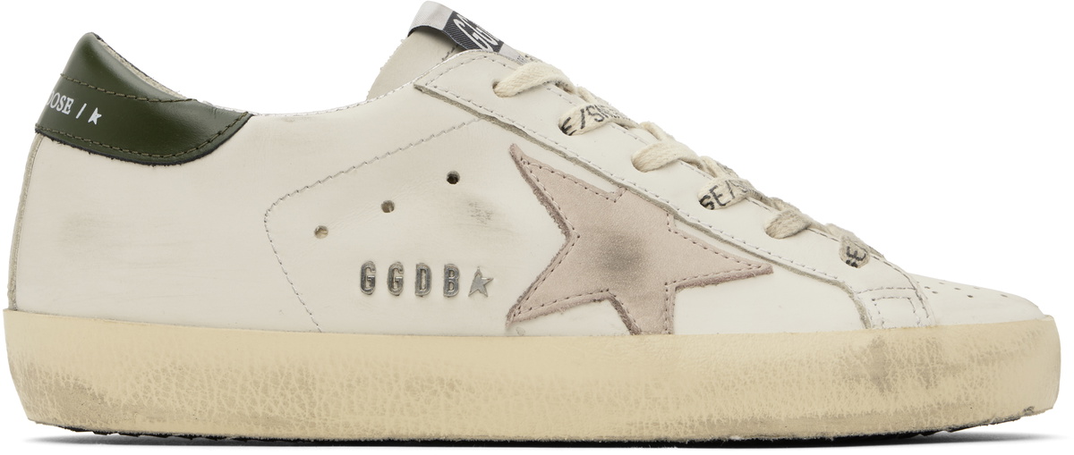 Golden Goose White Super-Star Classic Sneakers Golden Goose Deluxe Brand