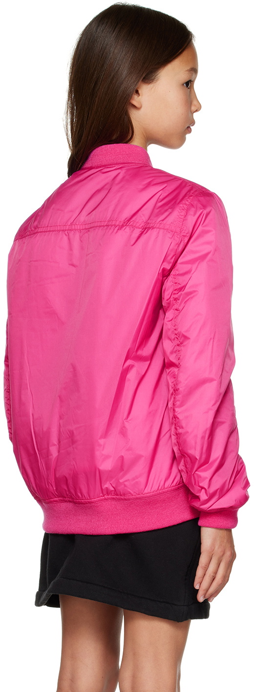 Rick Owens Kids Pink Flight Bomber Jacket Rick Owens