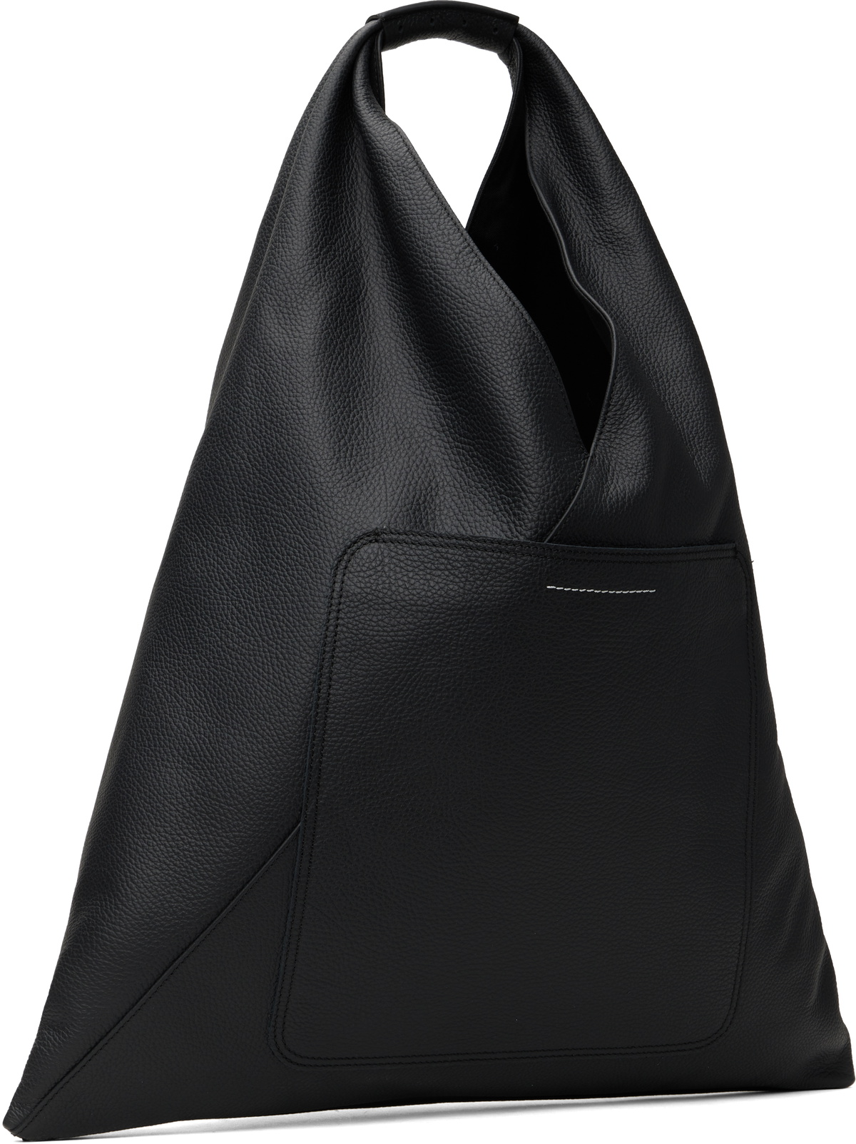 MM6 Maison Margiela Black Classic Medium Tote MM6 Maison Margiela