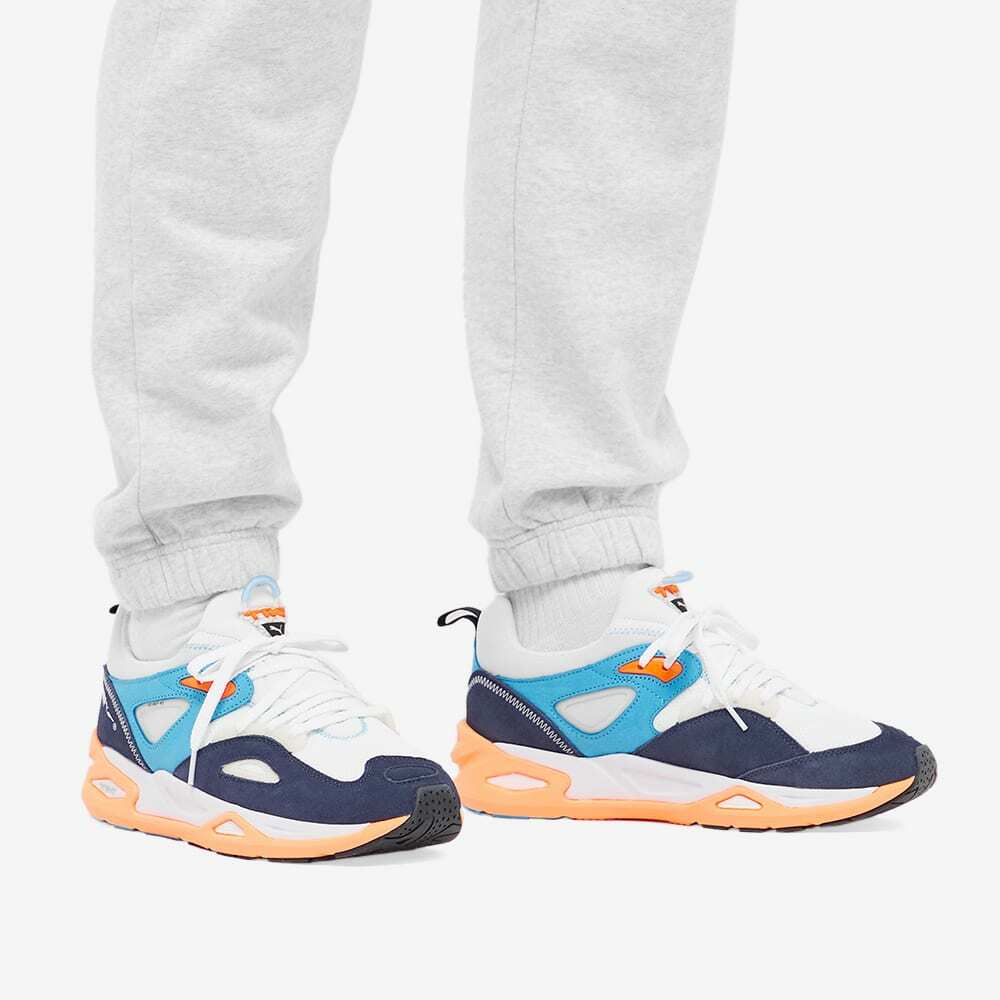 Puma Men's TRC Blaze The Triangle Sneakers in White/Peacoat/Orange Puma