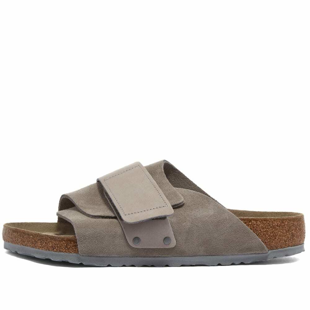 Birkenstock Men's Kyoto in Stone Coin Suede/Nubuck Birkenstock