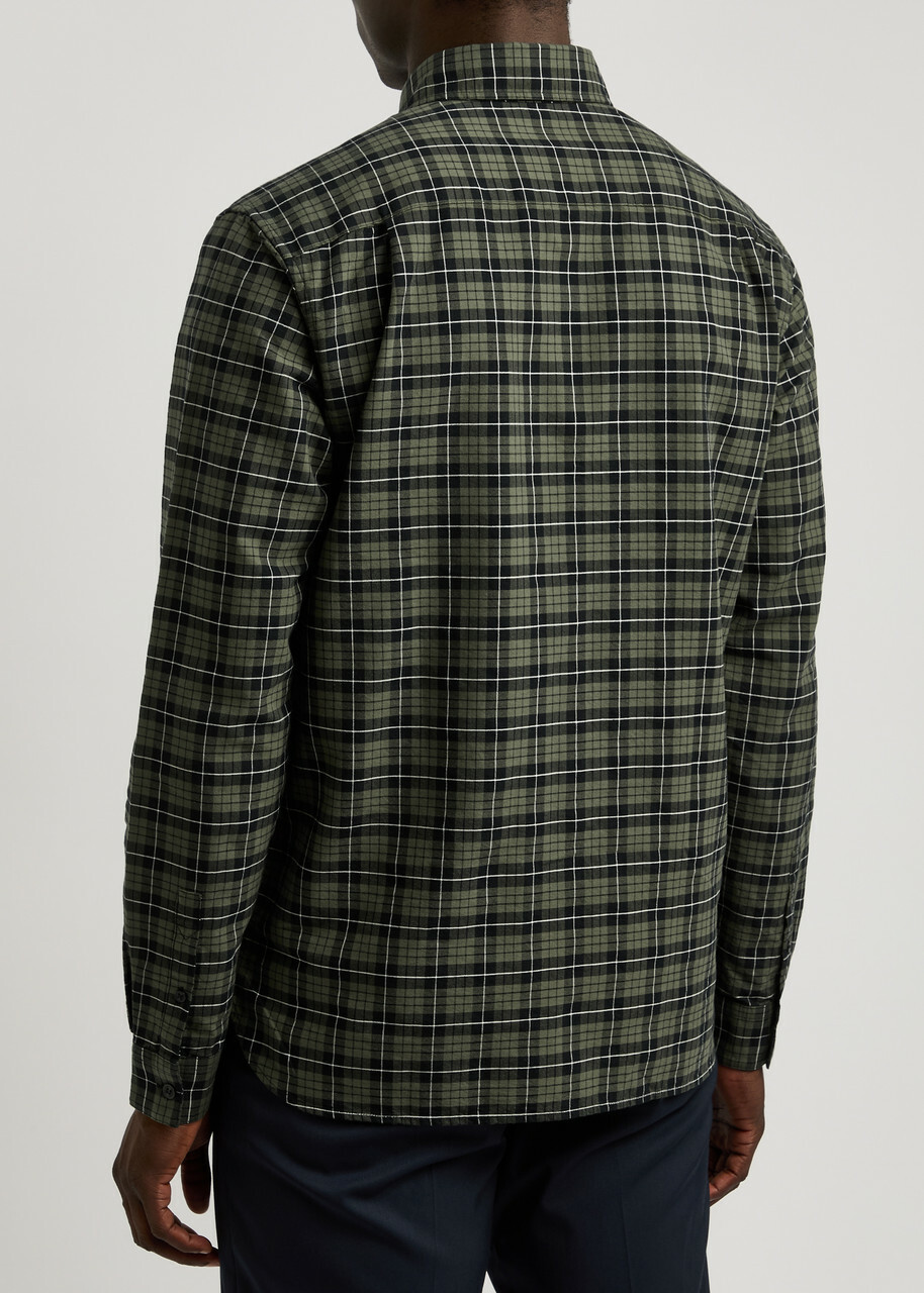 Fred Perry Checked Logo Cotton Shirt Multicoloured 1 Fred Perry