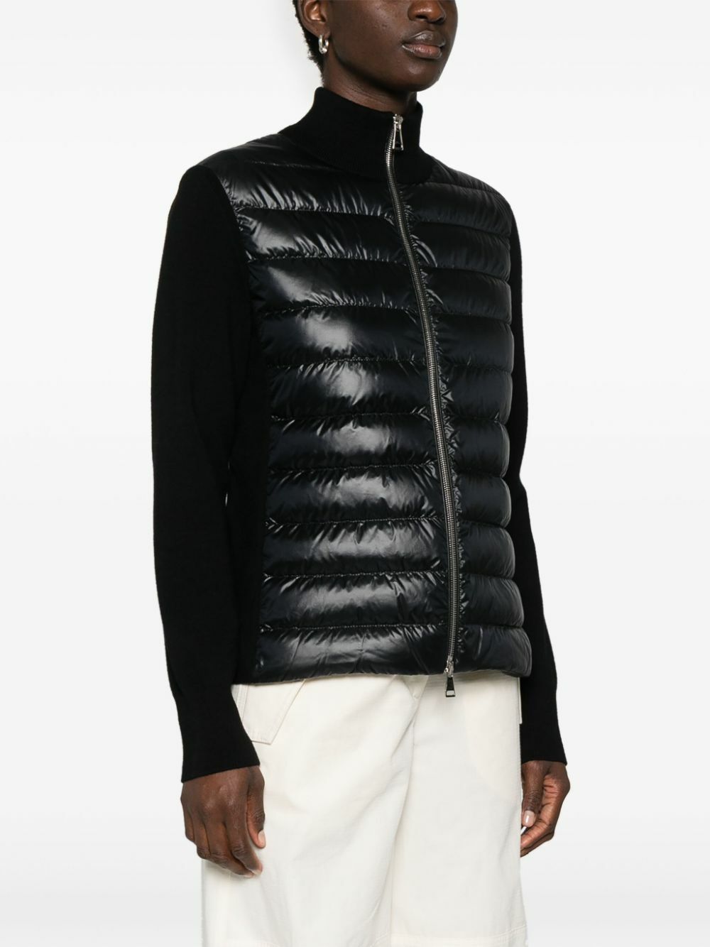 Moncler Black High-Neck Quilted Jacket Moncler