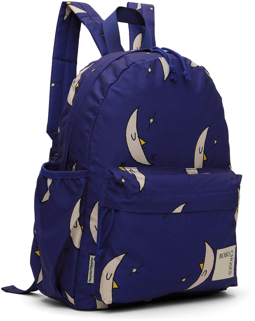 Bobo Choses Kids Blue 'Beneath The Moon' All Over Backpack Bobo Choses