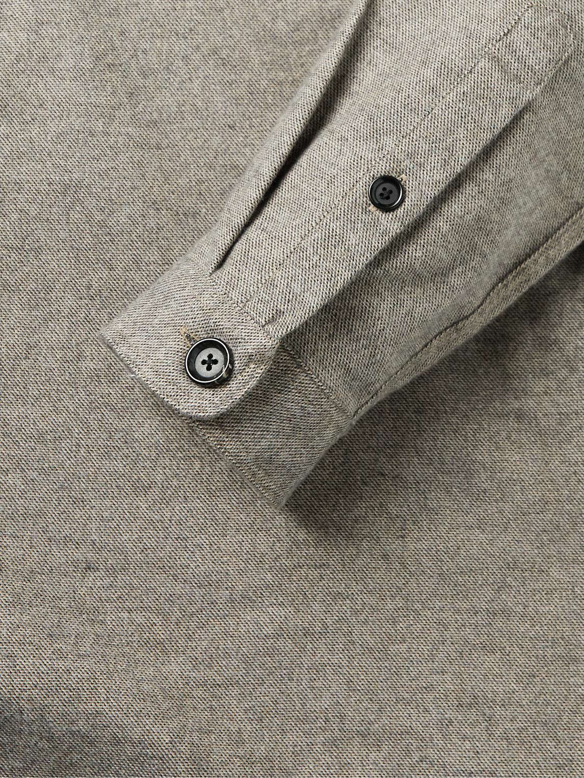 Oliver Spencer - Avery Cotton-Flannel Overshirt - Neutrals Oliver Spencer