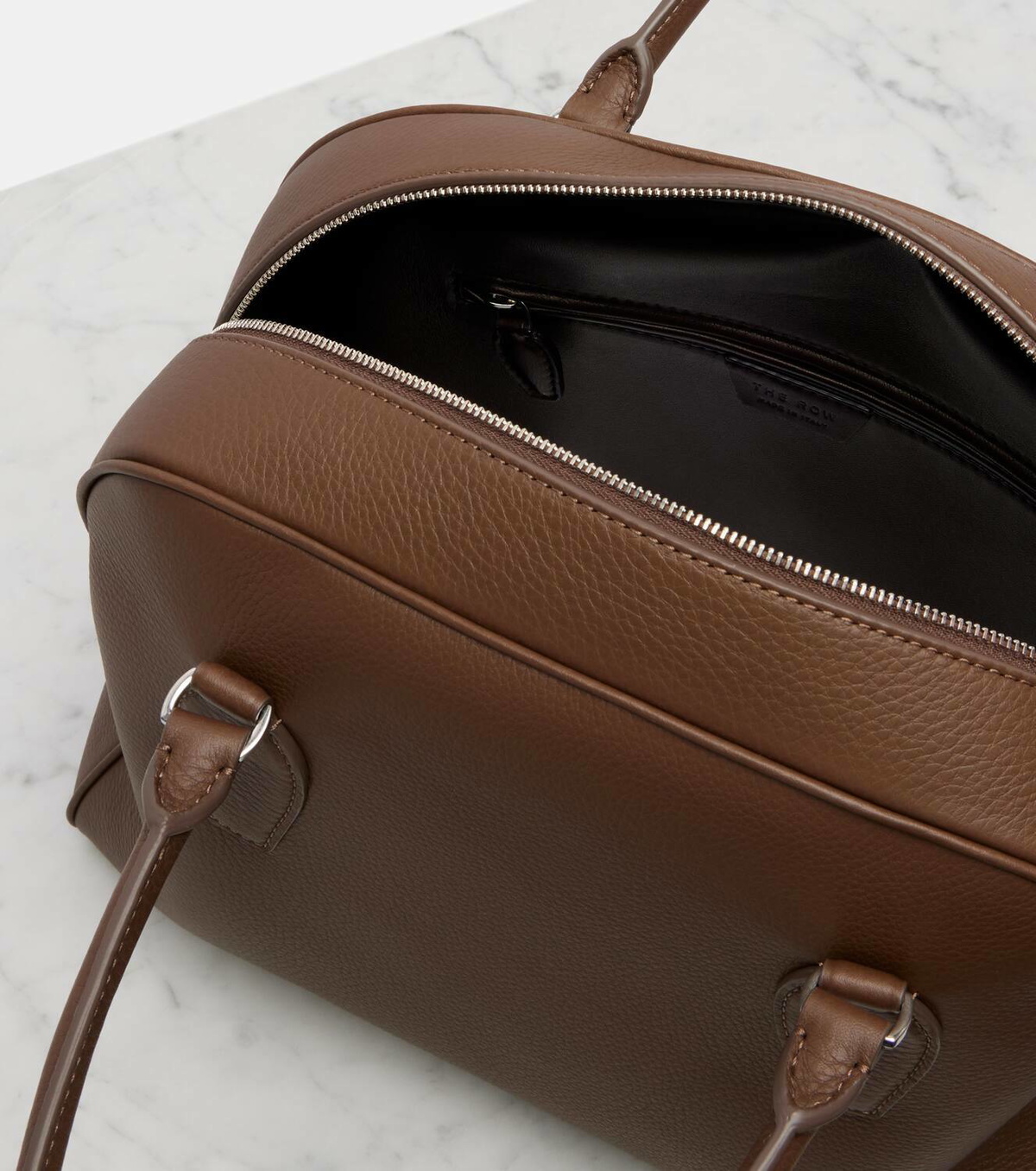 The Row India 12 Medium leather tote bag The Row