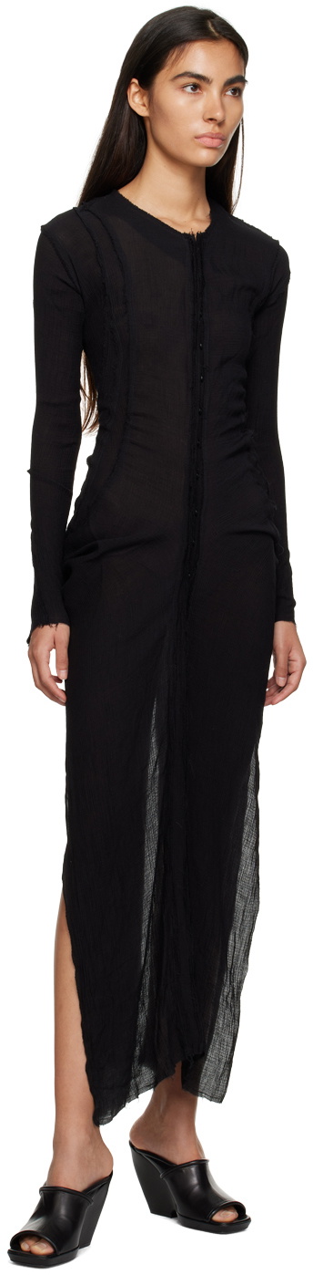 Talia Byre Black Bottom Down Maxi Dress Talia Byre