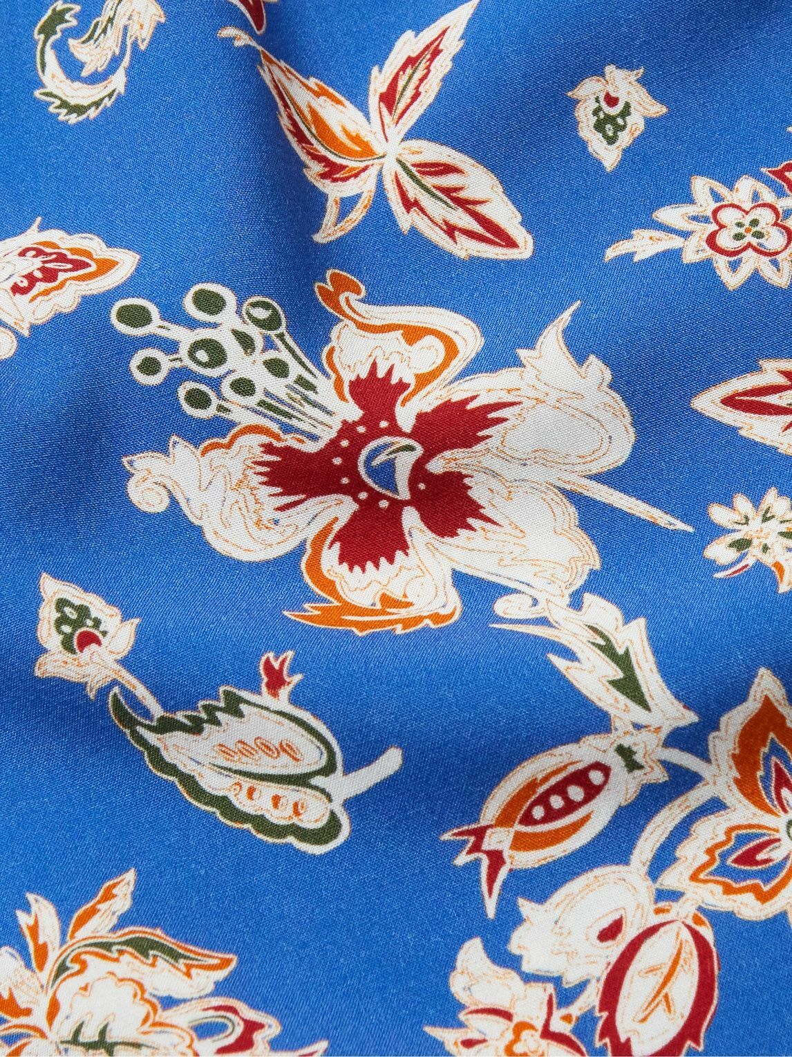 Rag & Bone - Avery Convertible-Collar Floral-Print Voile Shirt - Blue ...