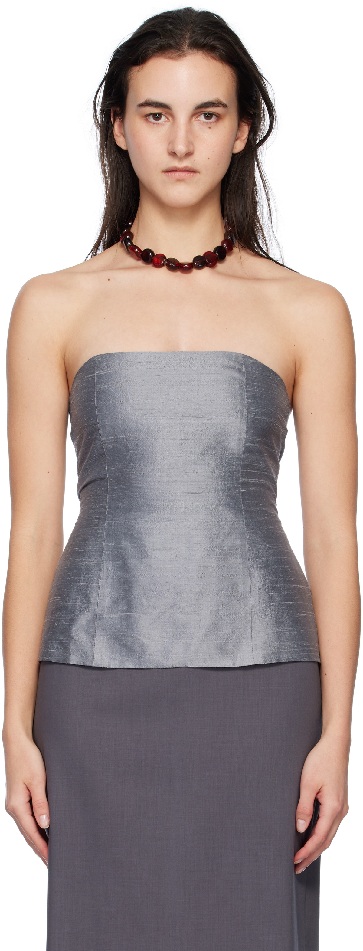 Paloma Wool Gray Agnes Bandeau Top Paloma Wool