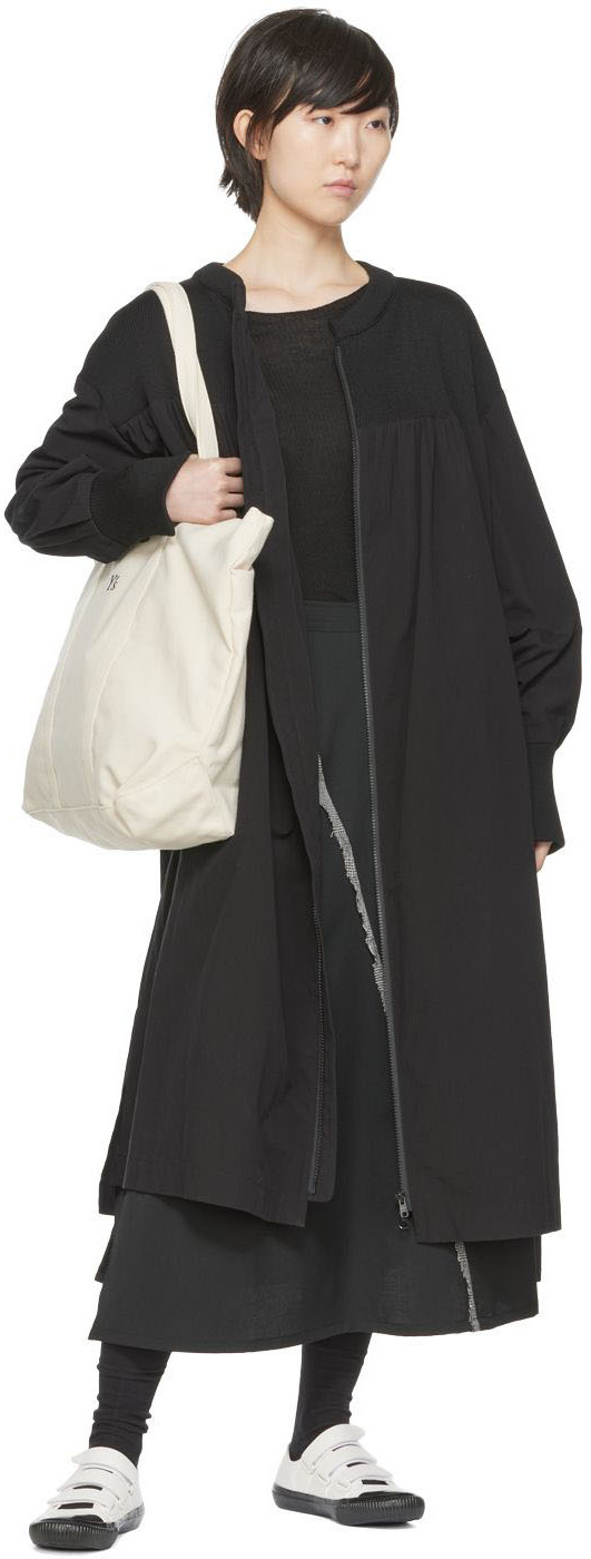 Y's Black Rib Coat Ys